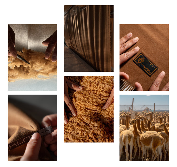 Estola Bergamota De Vicuna Color Camel