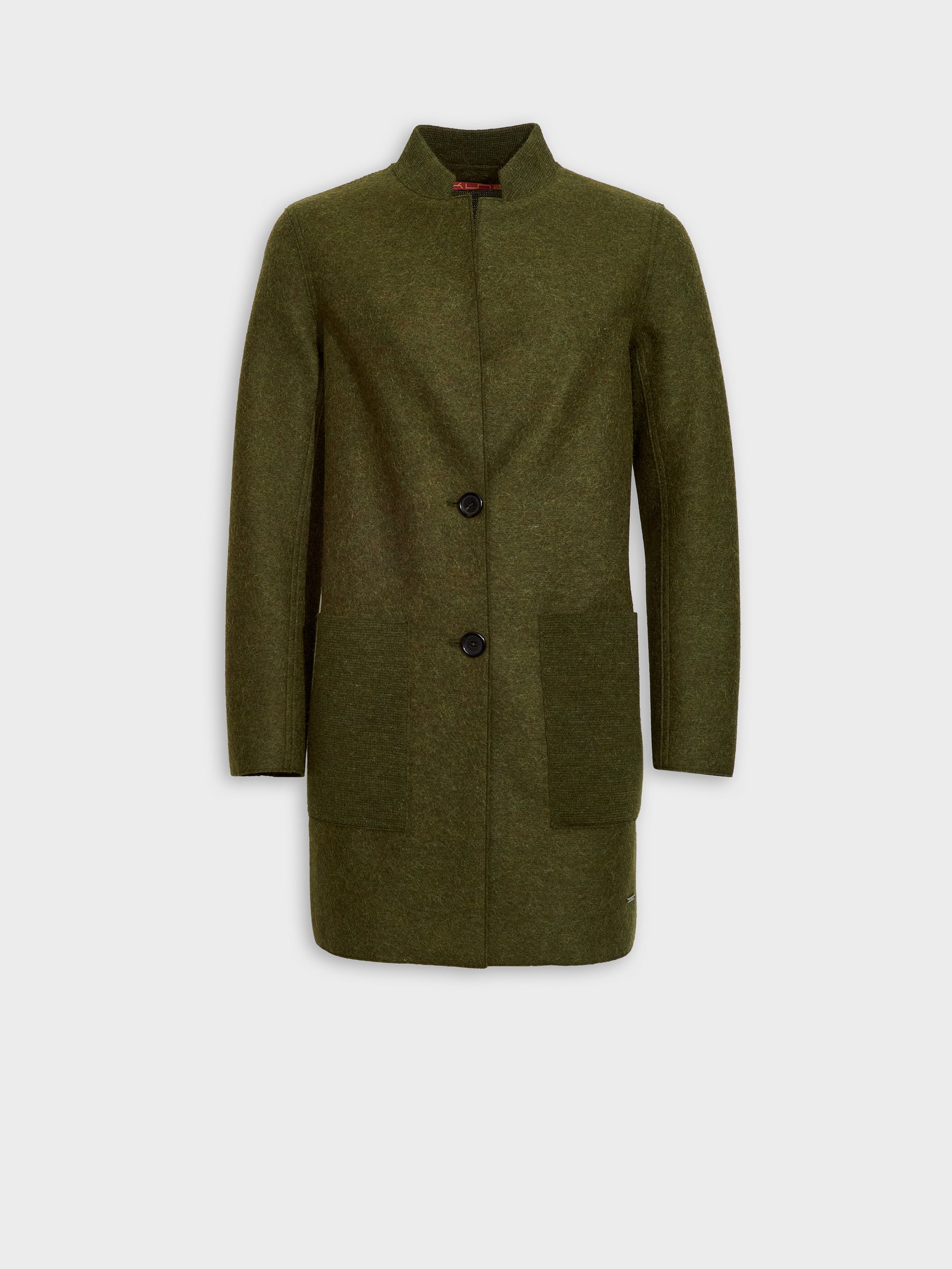 Abrigo Zybil De Alpaca Color Verde