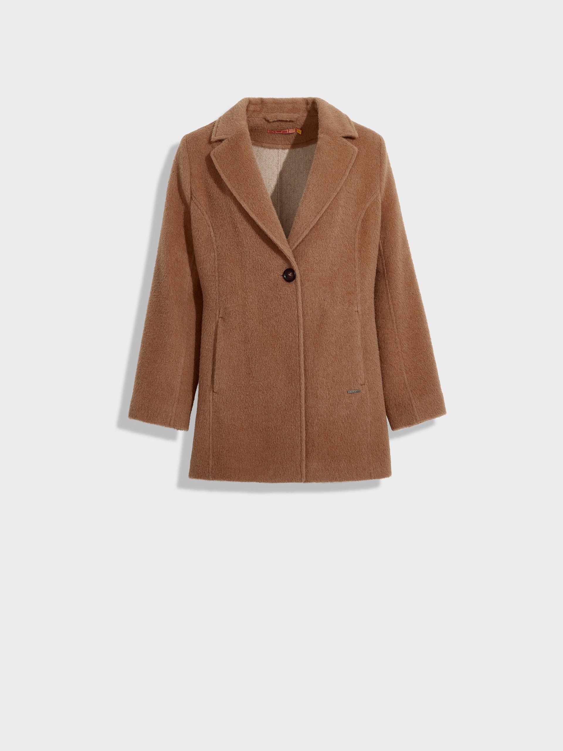 Abrigo Zaza De Alpaca Color Camel