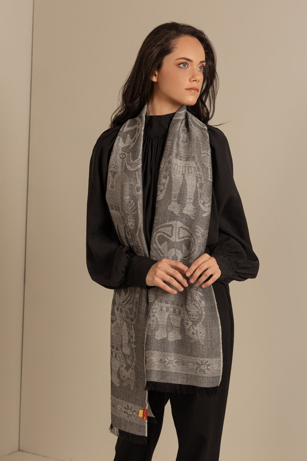 Chalina Nazca - 38 De Baby Alpaca Color Gris Oscuro