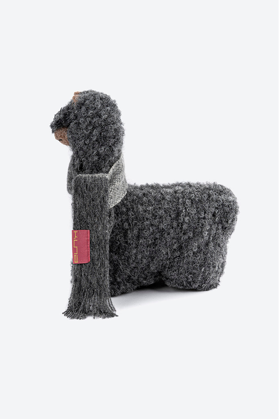 Peluche Rawa Grande De Alpaca Color Gris